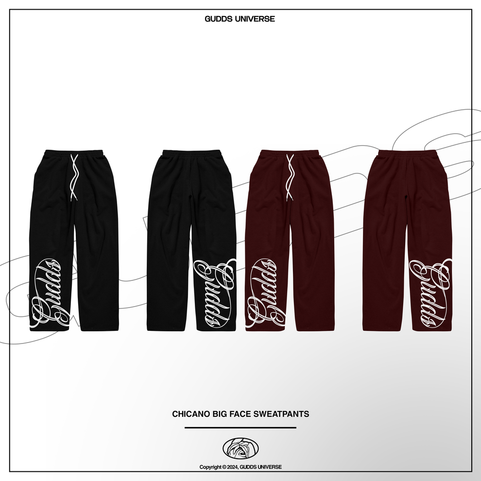 GUDDS UNIVERSE - "CHICANO BIG FACE" SWEATPANTS