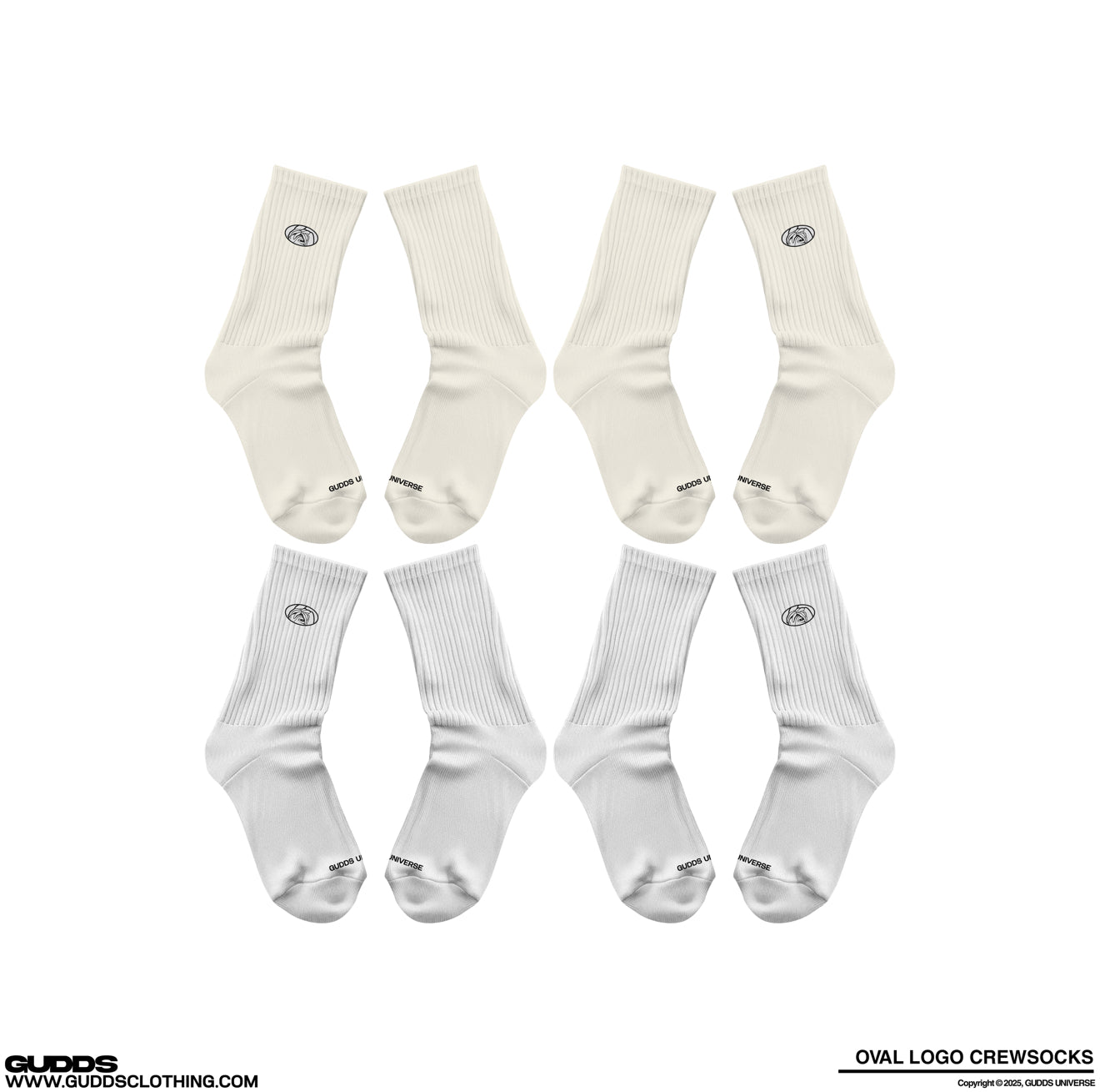 EMBROIDERED “OVAL LOGO” SOCKS – GUDDS